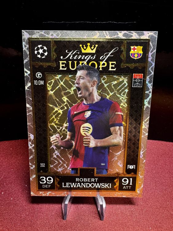Match Attax Extra 24/25 / R. Lewandowski / King of Europe (Neu (gemäss ...
