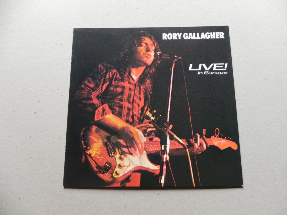 LP Blues Rock Gitarrist Rory Gallagher Live ! in Europe (Gebraucht) in ...