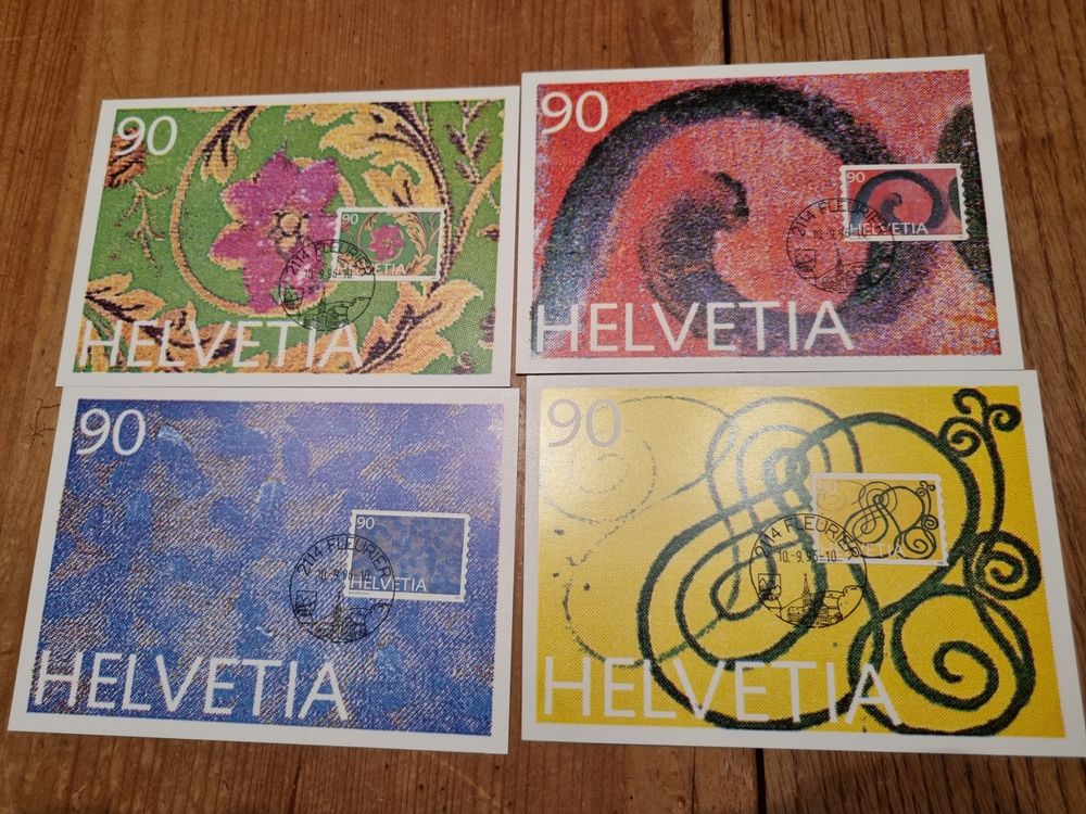 1996 FDC Maximumkarten Selbklebende MH (Gebraucht) in Arni AG für CHF 8 – mit Lieferung auf ...