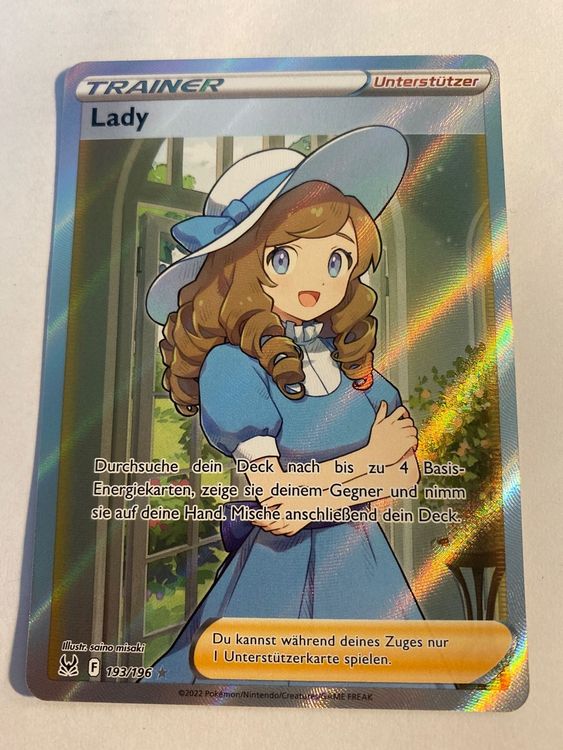 Pokemonkarte Lady Trainer (Neu (gemäss Beschreibung)) in Neuhausen für ...