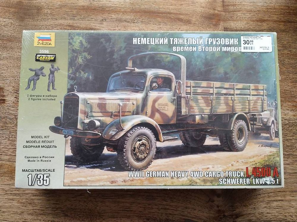 Zvezda 3596 Heavy German Cargo Truck Bausatz (Neu und originalverpackt ...