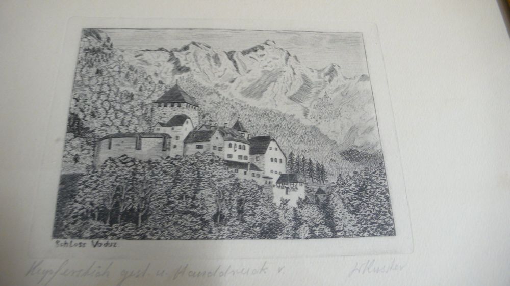 Schloss Vaduz Kupferstich (Gebraucht) in St. Gallen für CHF 2 – mit Lieferung auf Ricardo kaufen