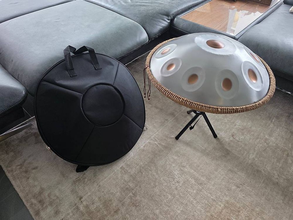 Neue D-Kurd Handpan in natürlicher 432 Hz Stimmung 10 Töne (Gebraucht ...
