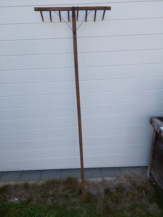 Antiker Rechen / Getreiderechen, Vintage Landhausstil Shabby (Gebraucht ...