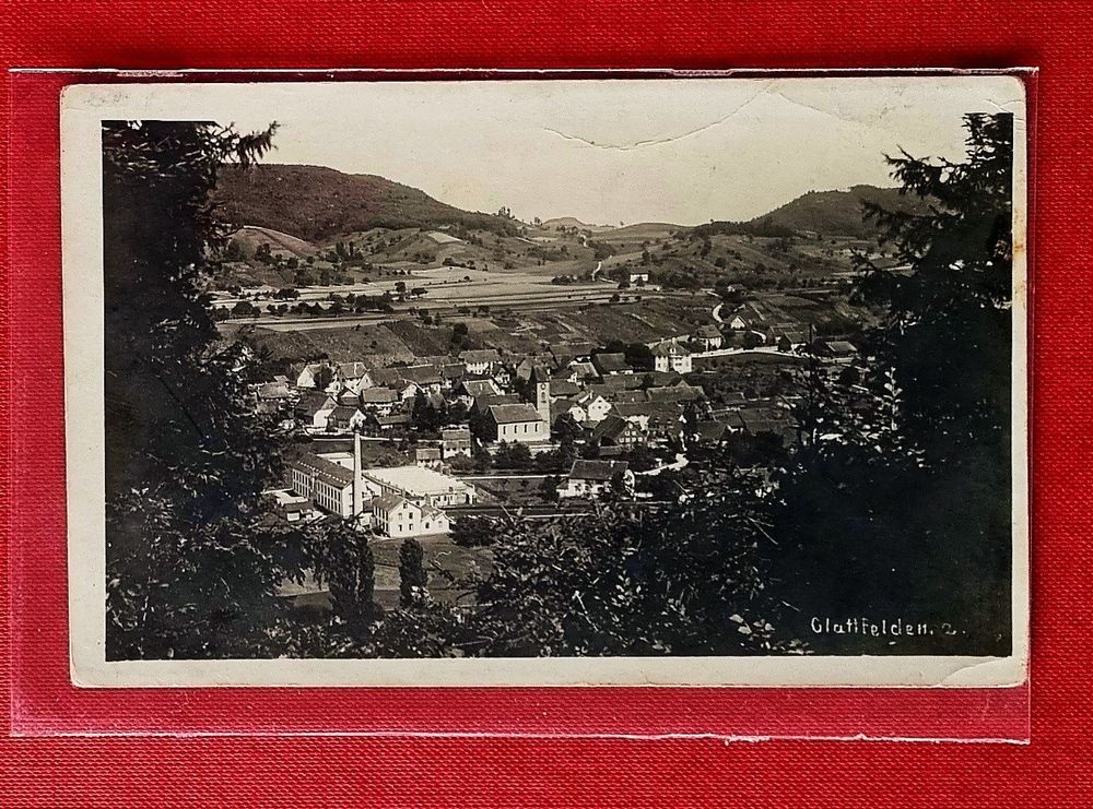 Glattfelden - Dorfansicht - Fabrik mit Hochkamin | Kaufen auf Ricardo