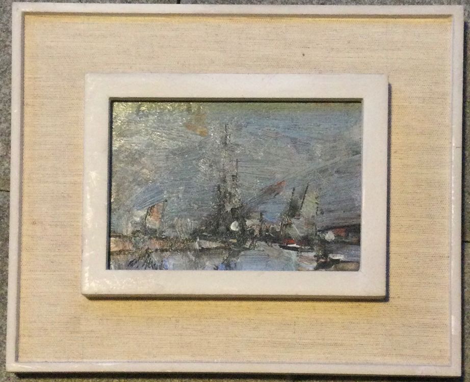 Walter Emil MÜLLER (1896-1983) Hafenszene Gemälde (Gebraucht) in Root für CHF 25 – mit Lieferung ...