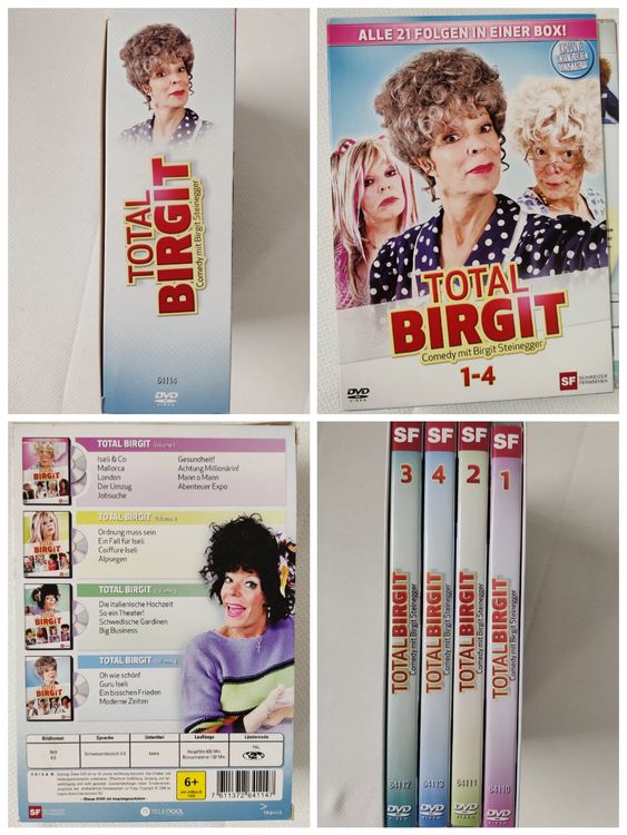 DVD Total Birgit: Comedy mit Birgit Steinegger, Box 1-4 (Gebraucht) in Menziken für CHF 15 – mit ...