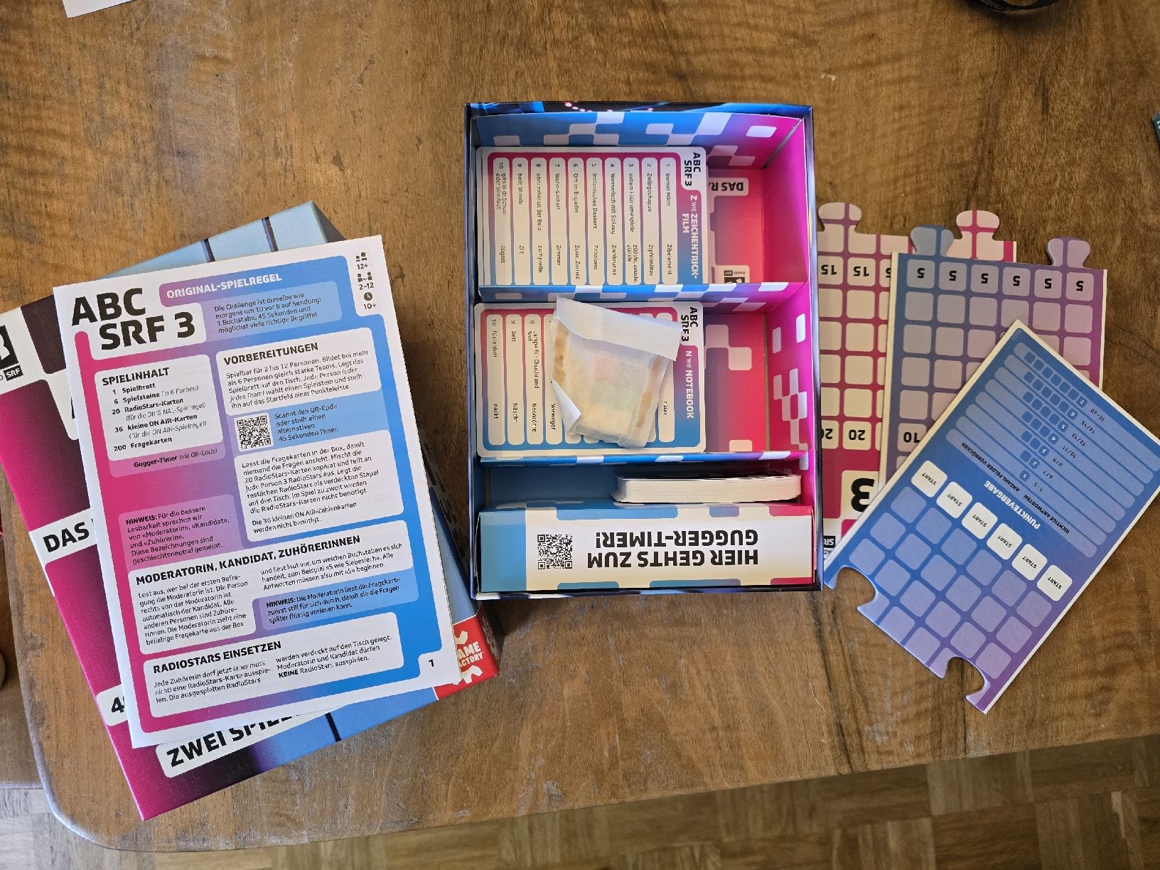 ABC SRF 3 XXL Karten - Das original Radio Kultspiel (Gebraucht) in Flamatt für CHF 10 – mit ...