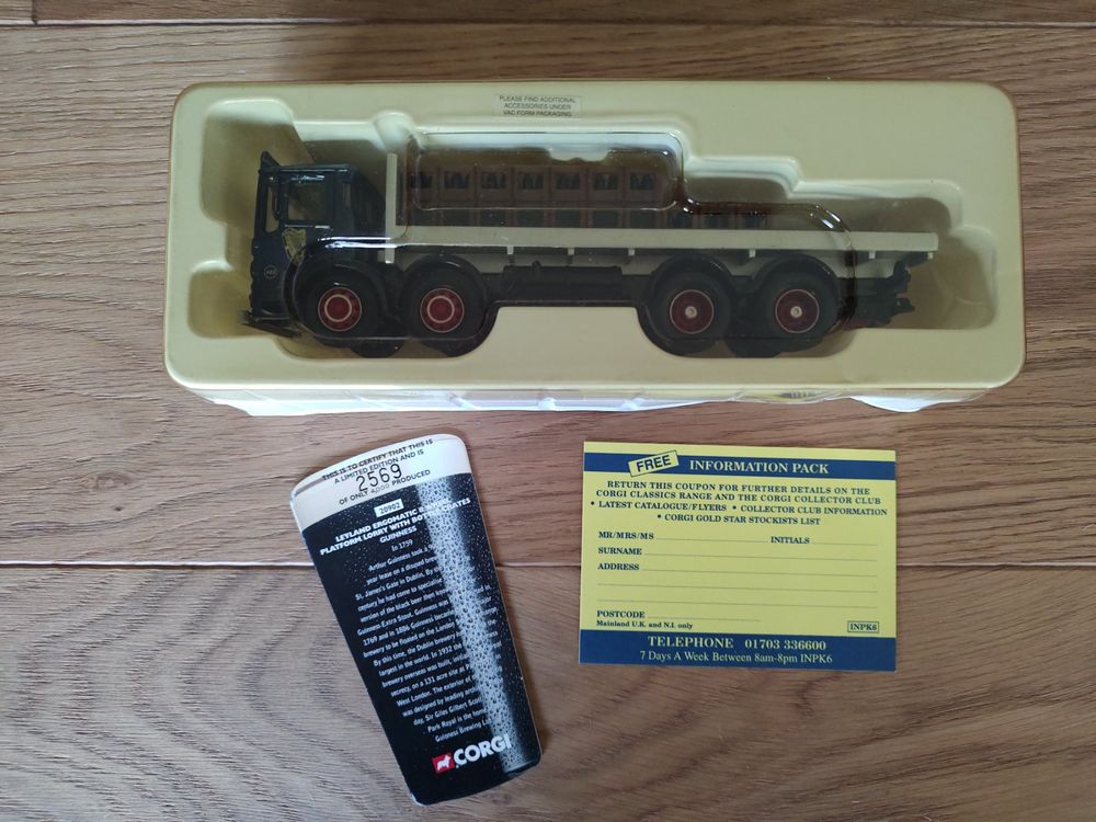Corgi 20902 Leyland Ergomatic Platform Lorry Guinness (Neu (gemäss ...