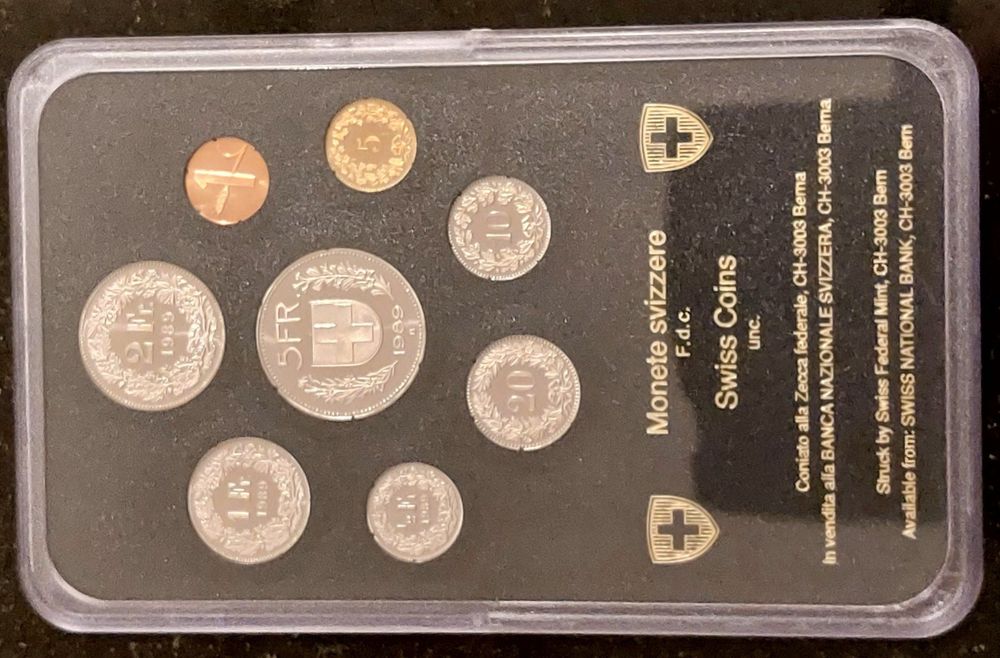 Münzsatz Schweiz 1989 stgl (Neu (gemäss Beschreibung)) in Arch für CHF 18 – mit Lieferung auf ...