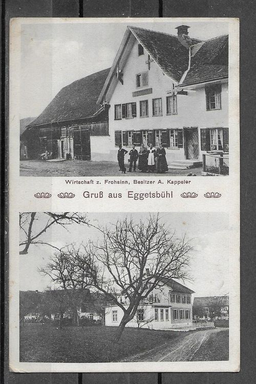TG Gruss aus Eggetsbühl /Anetswil/Wängi 1909 Wirtsch.Frohsin | Kaufen ...