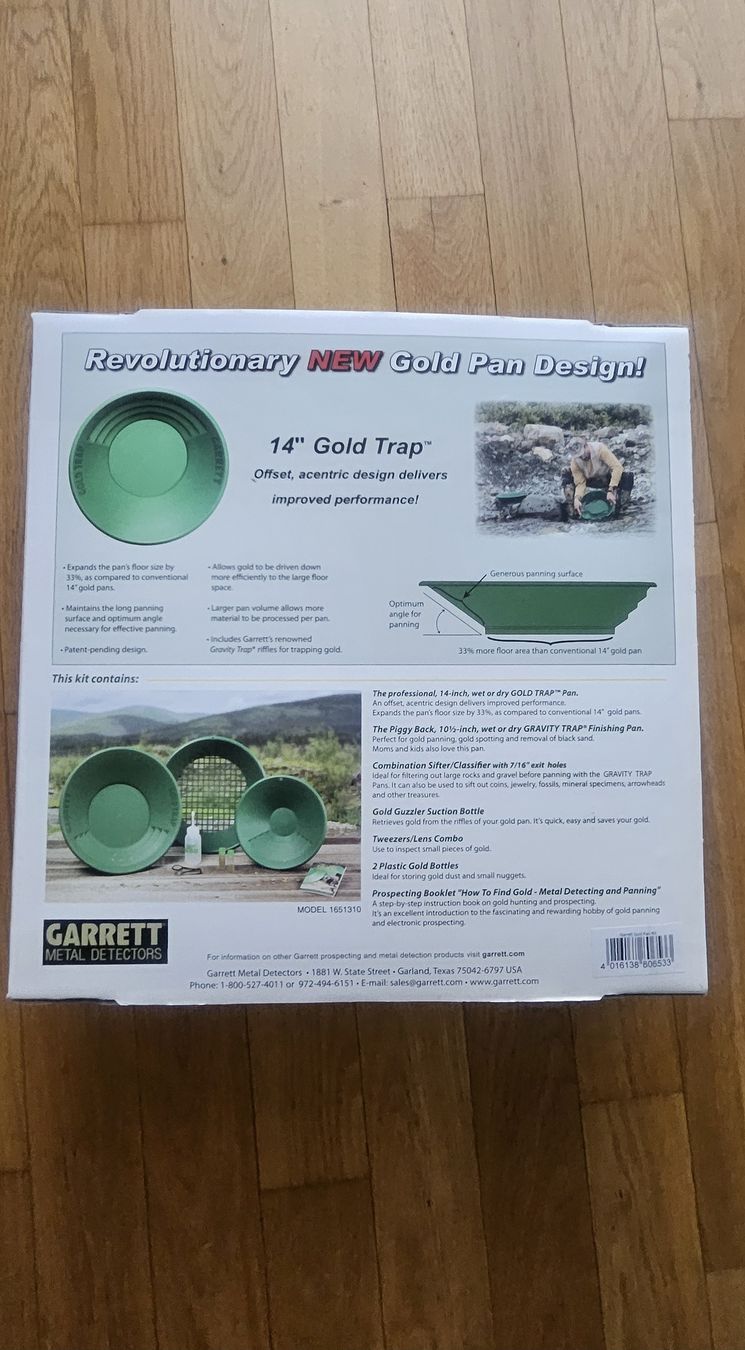 Garrett Gold Pan Kit (Neu und originalverpackt) in Utzenstorf für CHF ...