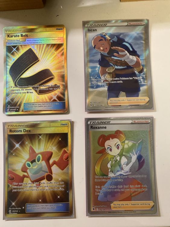 Pokemon Karten Set: Seltene Iscan, Karate Belt, Rotom 54 (Neu (gemäss ...