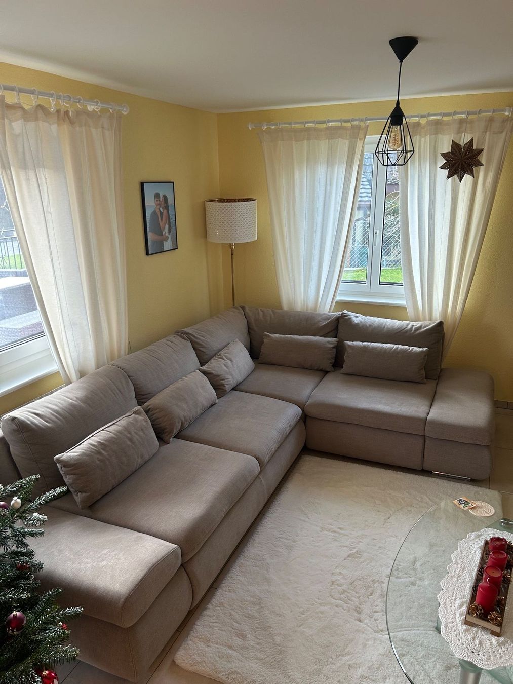 L-Förmiges Beiges Sofa von Conforama Modell Alina (Neu (gemäss ...