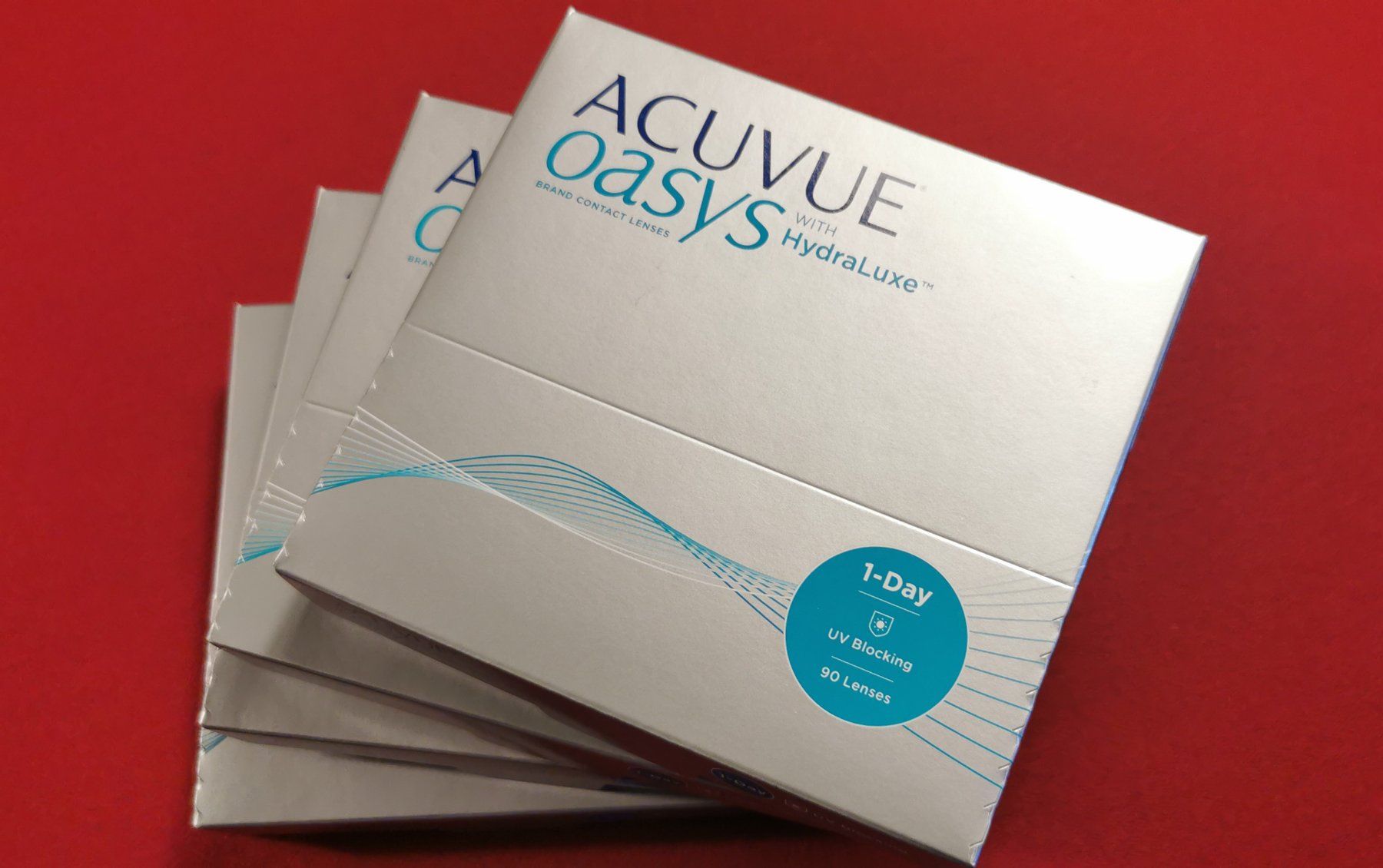 4x ACUVUE OASYS 1-Day w. HydraLuxe - à 90 = 360 Tageslinsen (Neu und ...