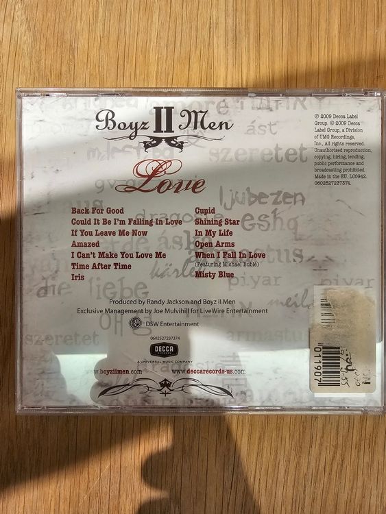 CD - Boyz II Men - Love (Gebraucht) in Biberist für CHF 1 – mit ...