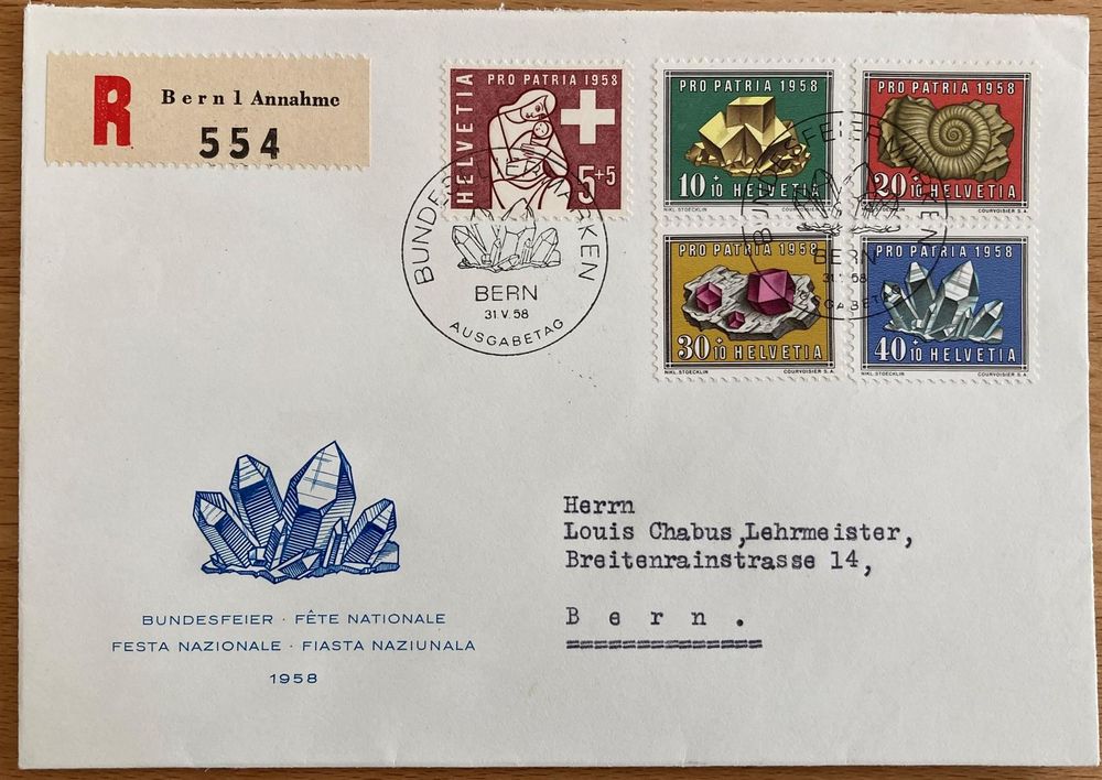 R-FDC Pro Patria 1958, TOP | Kaufen auf Ricardo