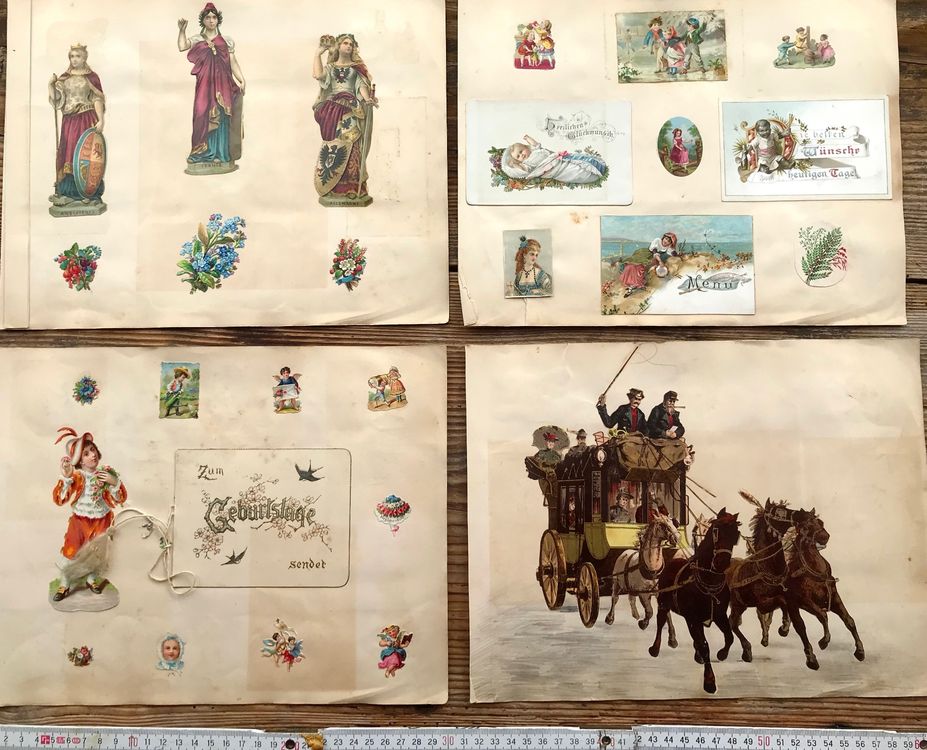 8 Seiten Oblaten, Sammelbilder, Cacao Suchard und van Houten (Gebraucht) in Seltisberg für CHF 6 ...