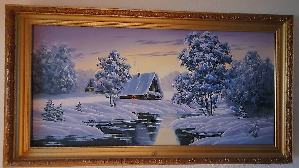 Winterlandschaft Ölgemälde auf Leinwand (Neu (gemäss Beschreibung)) in Unterentfelden für CHF ...
