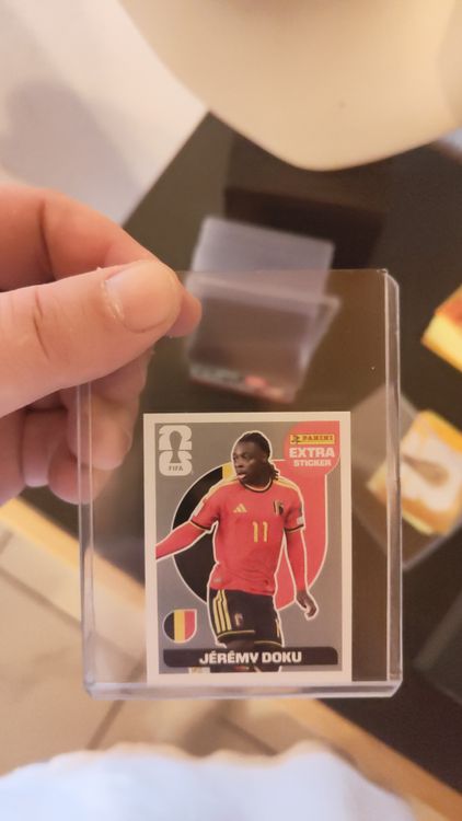 Panini WM 2026 Extra Sticker - Jeremy Doku - Silber (Neu (gemäss ...