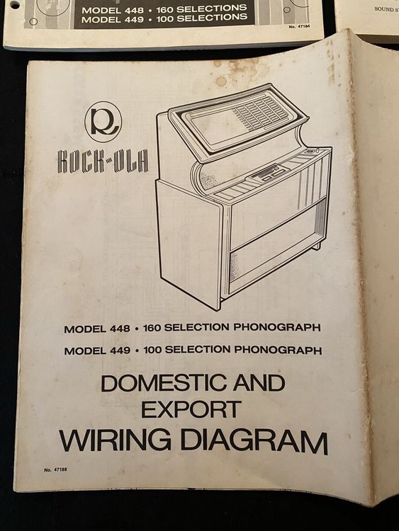 Rock-Ola Model 448/449 Manual / Part Katalog und Schaltplan (Gebraucht ...