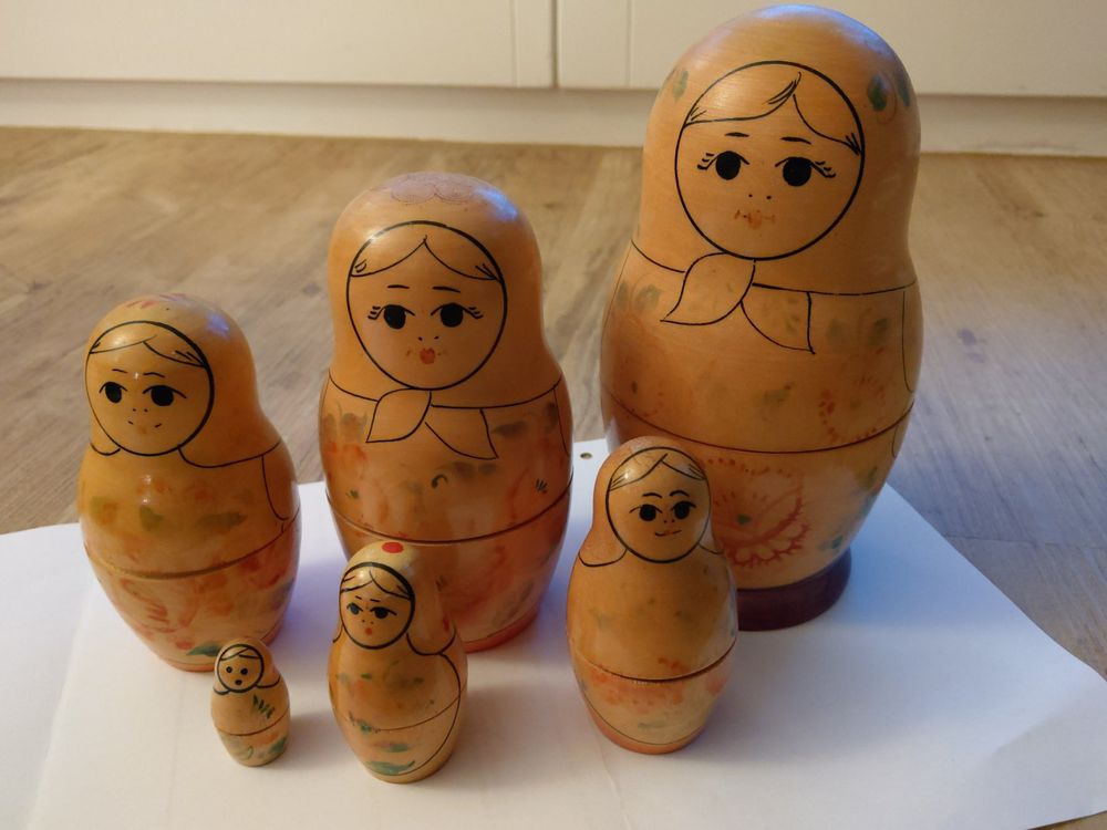 Wunderschöne Babuschka / Baboushka aus Holz (orig. Russland) | Kaufen ...