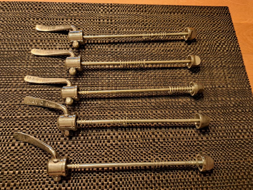 Vintage Mavic Schnellspanner H. Rad Neu 5 Stück (Neu (gemäss ...
