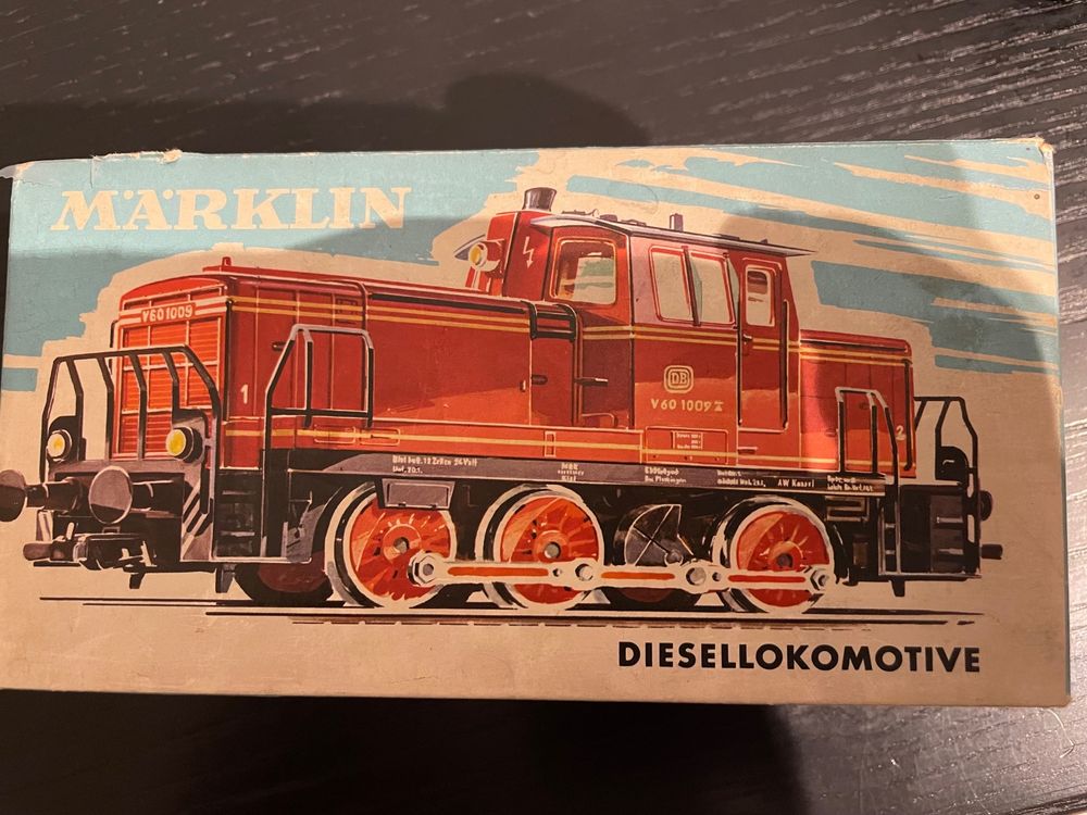 Märklin 3064 Diesellok V60 1009 der DB on OVP Top, H0 analog (Gebraucht ...