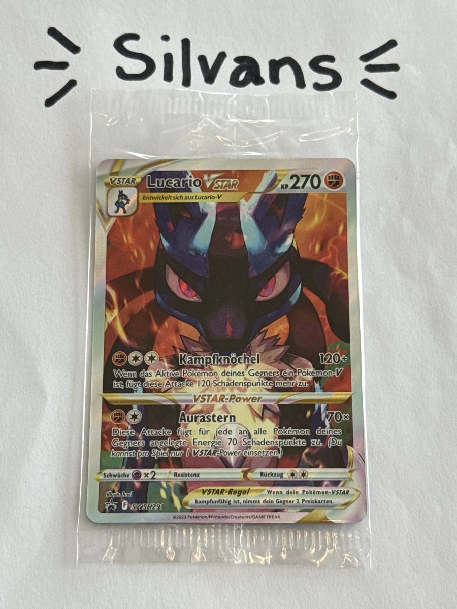 Lucario Vstar Black Star Promo SWSH 291 Deutsch (Neu (gemäss ...