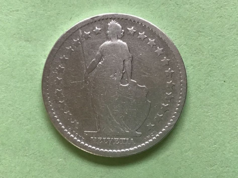 Pièce de 2 francs Suisse 1875 - Argent (D'occasion) à St. Niklaus VS ...