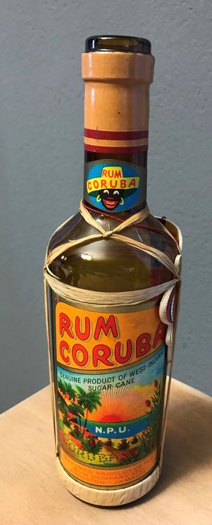 Alte dekorative CORUBA RUM Flasche 60er / 70er-Jahre 23.5 cm | Kaufen ...