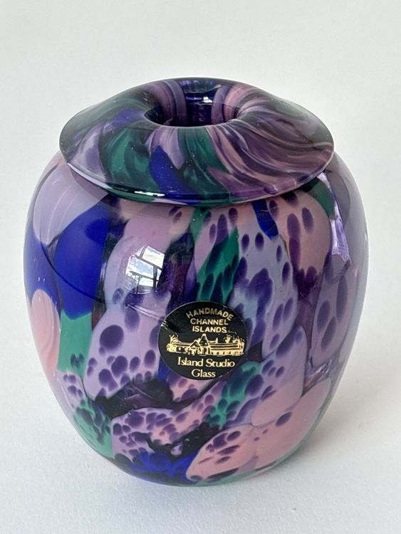 Glasvase Glas Vase Channel Islands ISLAND STUDIO GLASS | Kaufen auf Ricardo