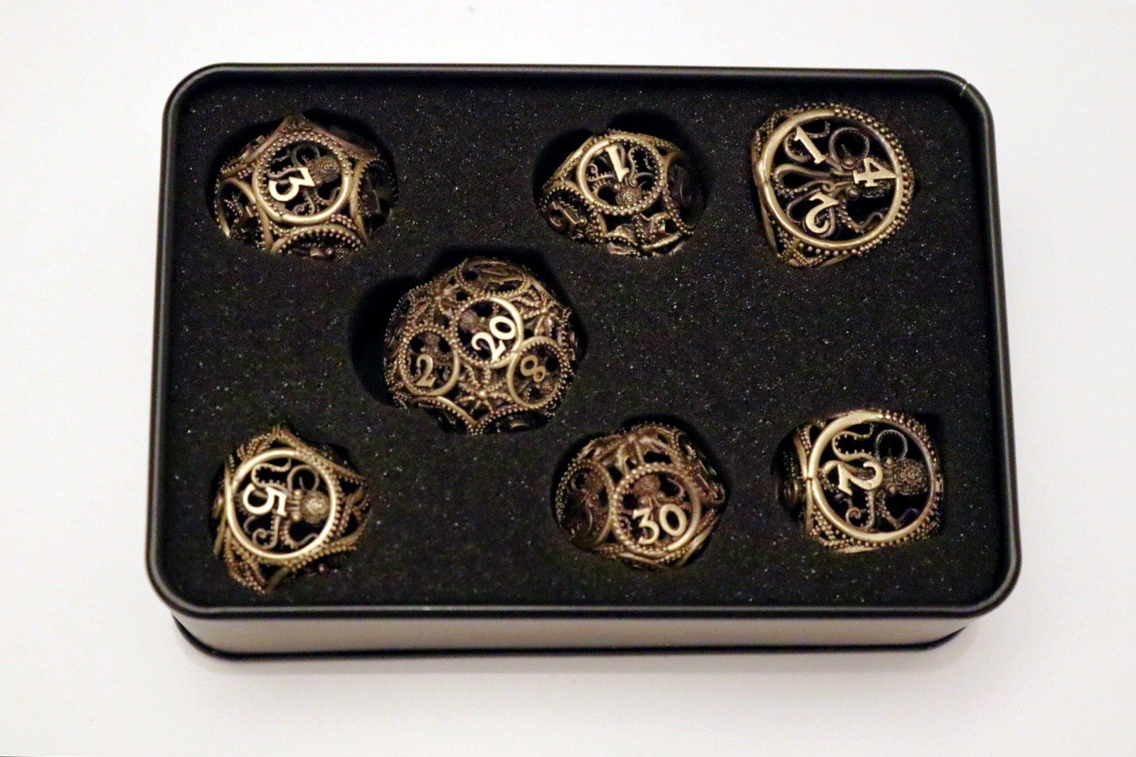 dnd würfel set polyhedral hollow dice "Octopus' den" (Neu und ...