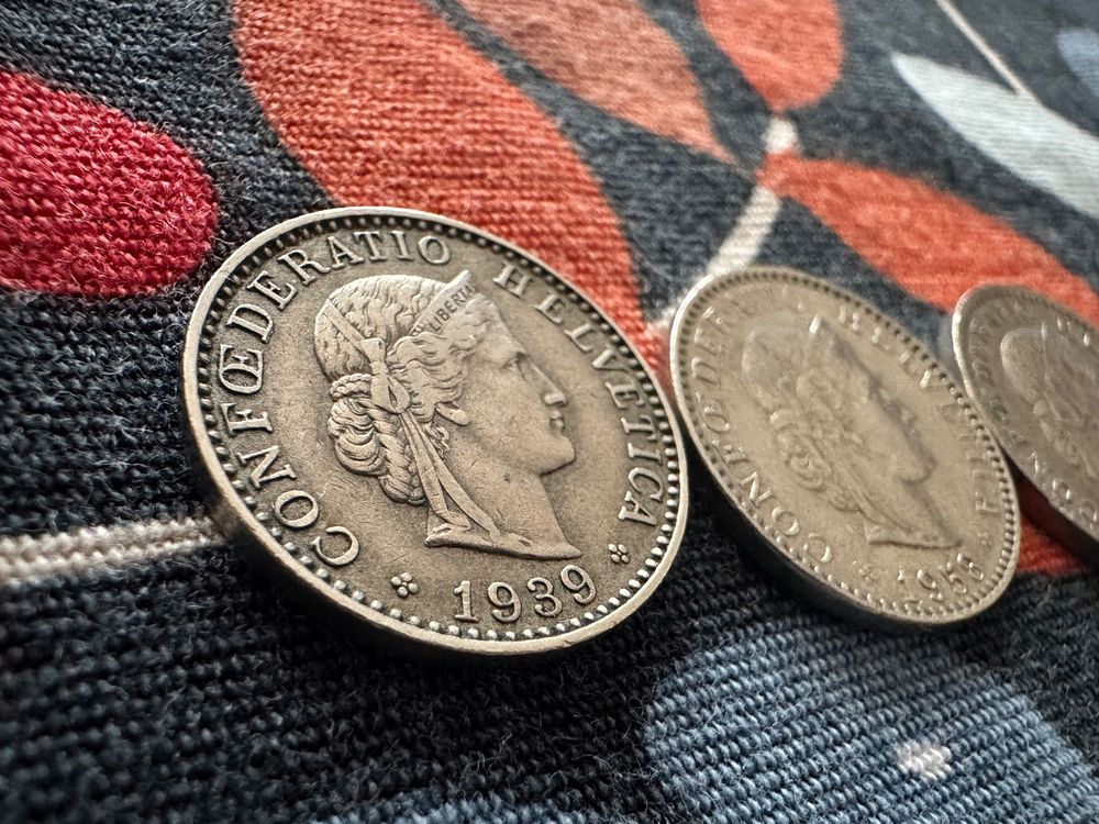 Vintage Swiss Franc Coins Collection, 1939 to 1986 (Gebraucht) in ...