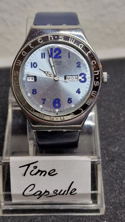 Getragene 1997 Swatch Irony Big (YGS712) INERTIA 37mm (Gebraucht) in Bülach für CHF 1 – mit ...