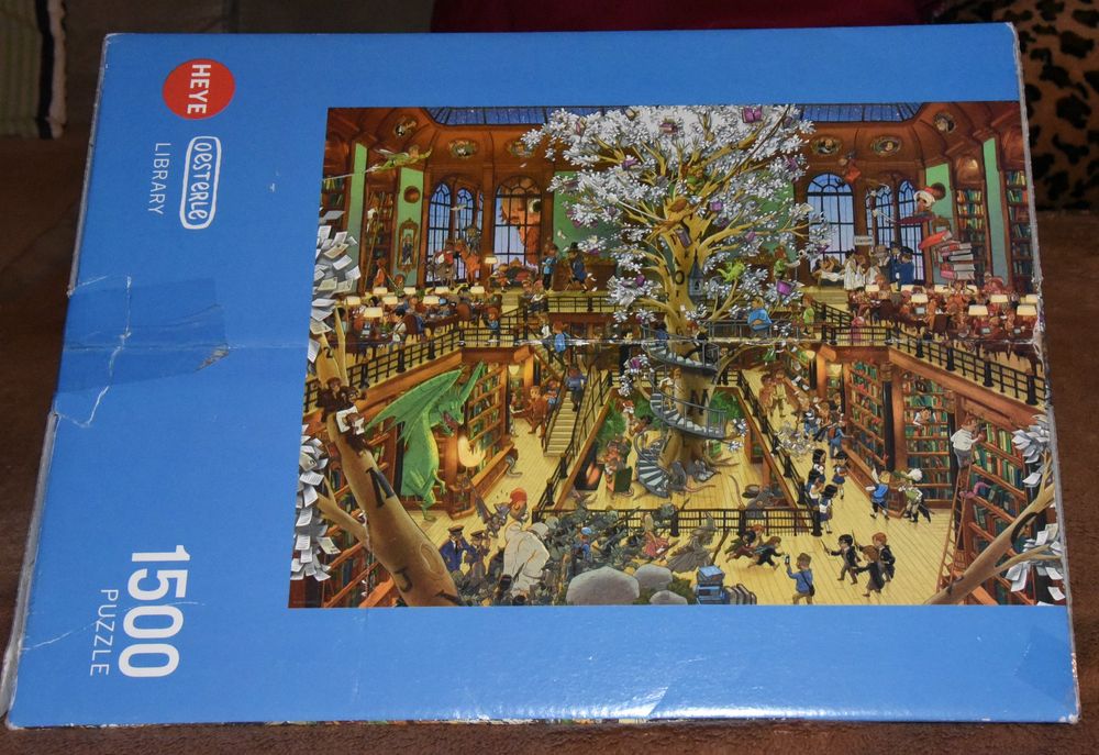 2 Heye 1500er Puzzles … HEAVEN AND HELL und LIBRARY … (Gebraucht) in ...