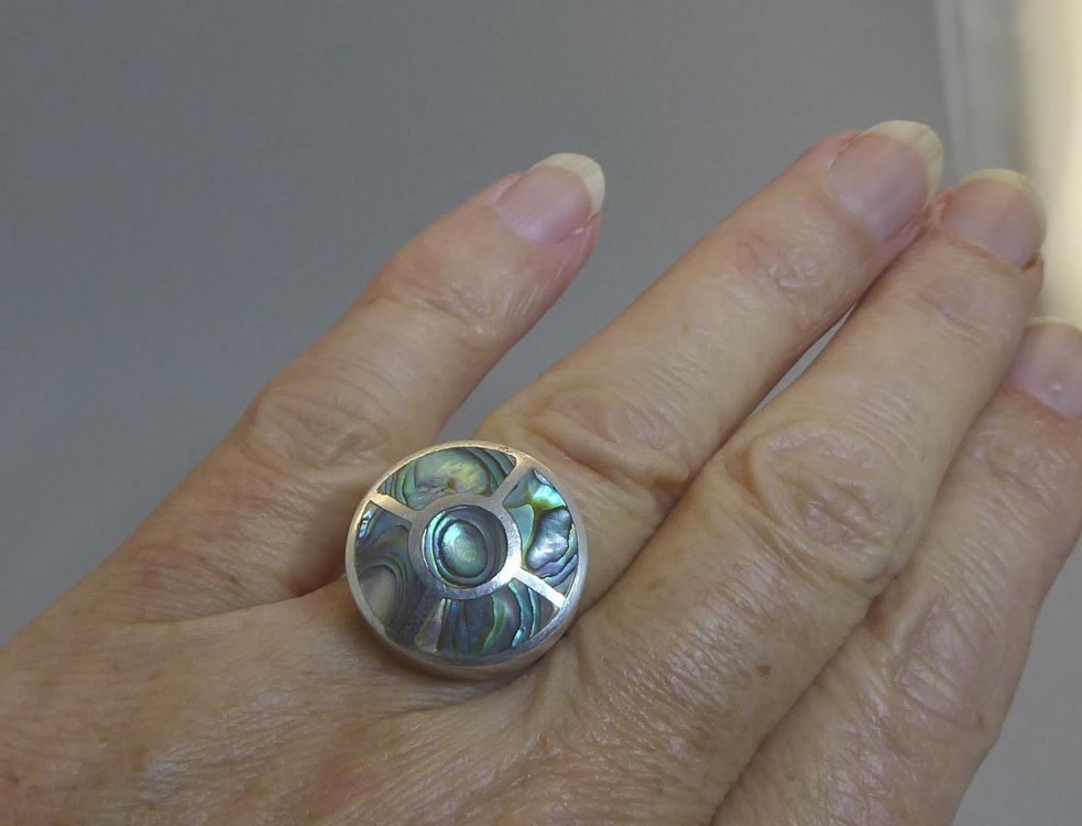 Ring 925 Silber mit Perlmutter (Gebraucht) in Muri AG für CHF 22 – mit ...