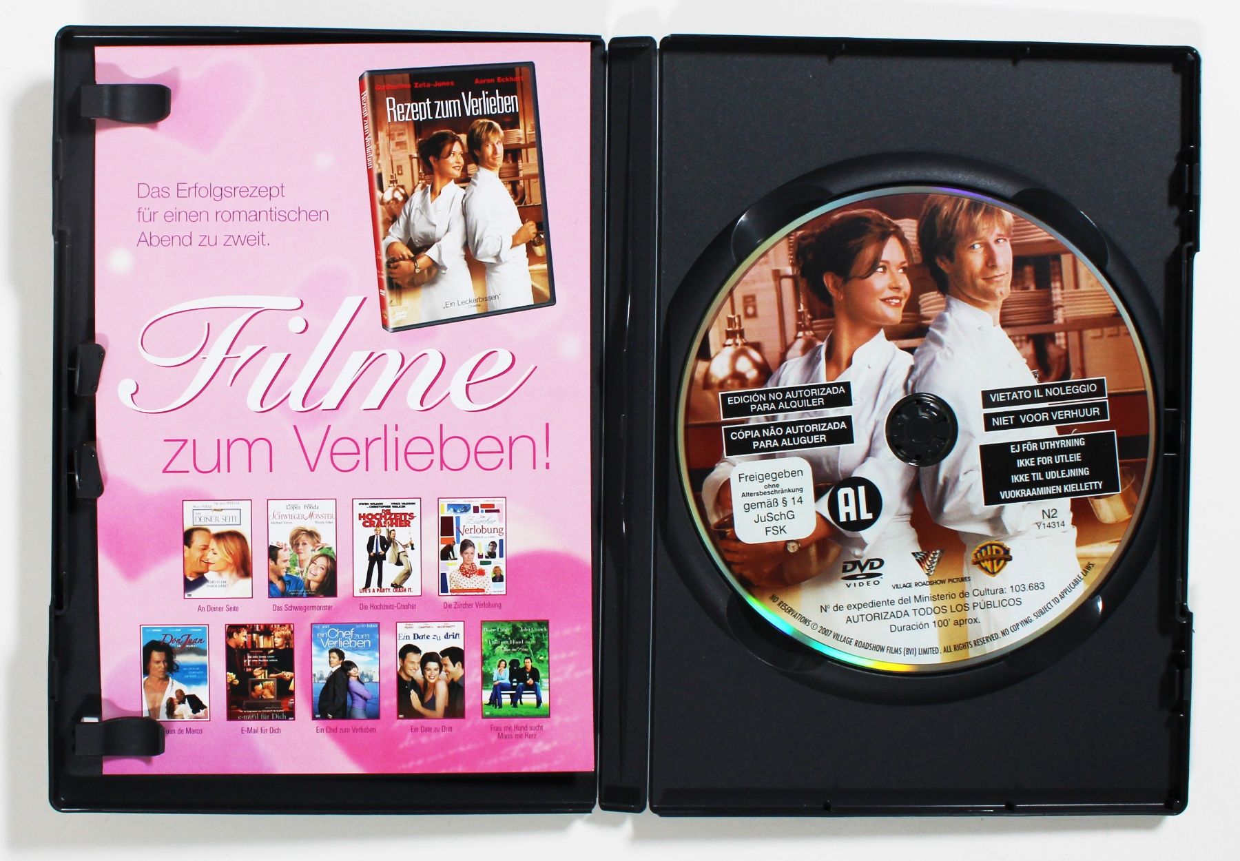 DVD REZEPT ZUM VERLIEBEN mit Catherine Zeta-Jones... (Gebraucht) in ...