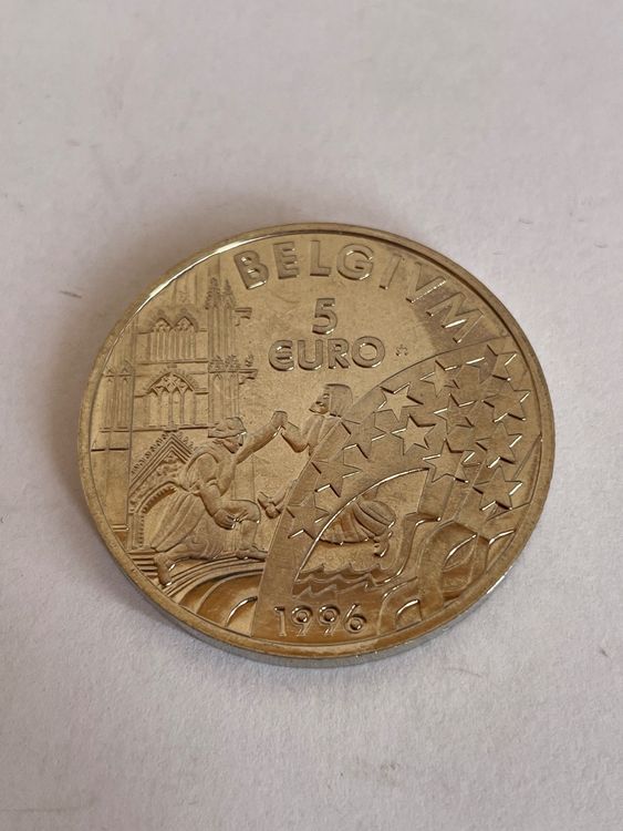 BELGIQUE 5 EURO 1996 Roi Albert II UNC 37mm 23g | Comprare su Ricardo