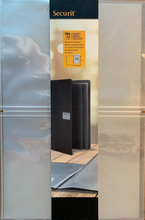 Securit Einlagen für Menukarten A4 (Neu und originalverpackt) in Bern ...