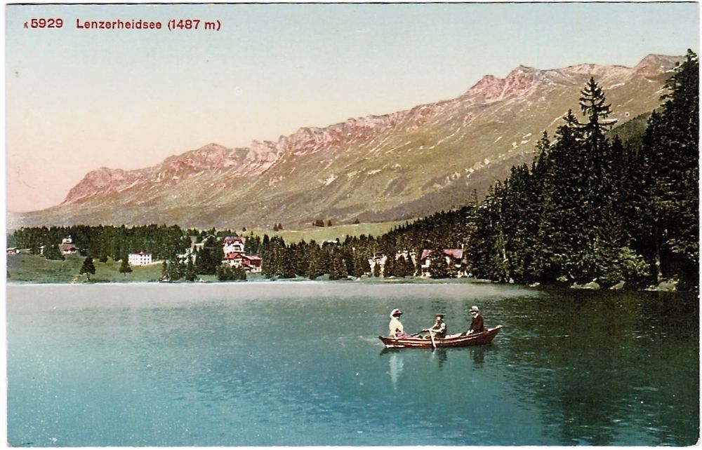 LENZERHEIDE - Lenzerheide mit Bootfahrt ca. 1910 (Gebraucht) in Oberdorf BL für CHF 5.95 – mit ...