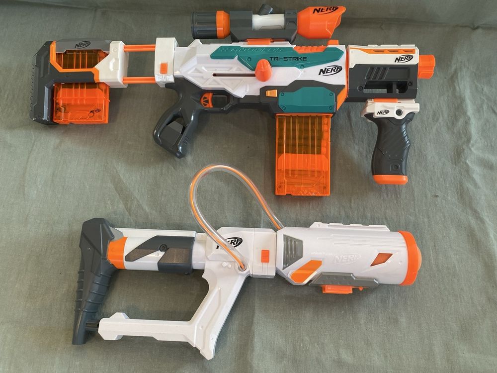 NERF - Tri-Strike Modulus und Raketenwerfer | Kaufen auf Ricardo