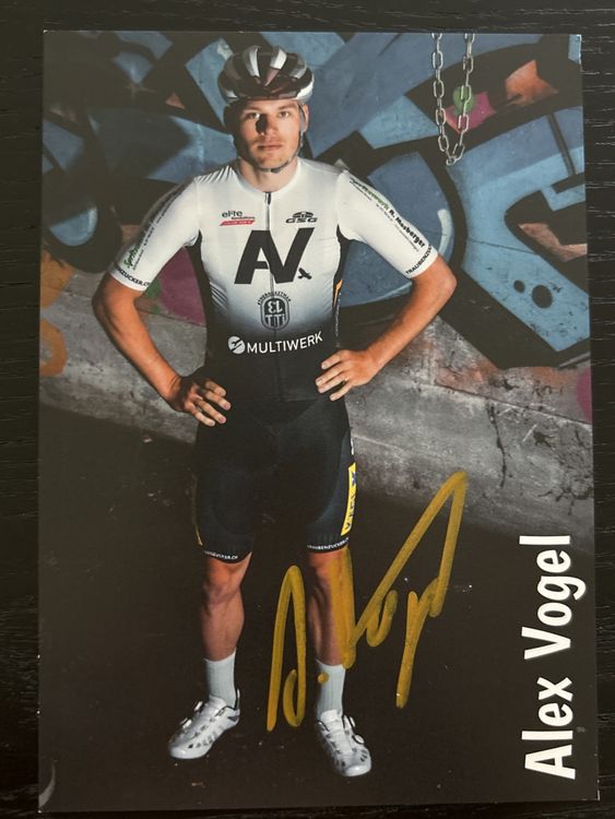 Alex Vogel signierte Autogrammkarte Radsport Profi (Gebraucht) in ...