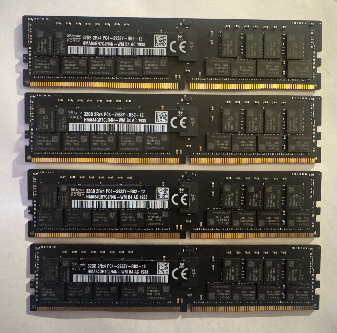 4x 32GB SK Hynix DDR4 RAM PC4-2933Y - Top Zustand! (Gebraucht) in ...