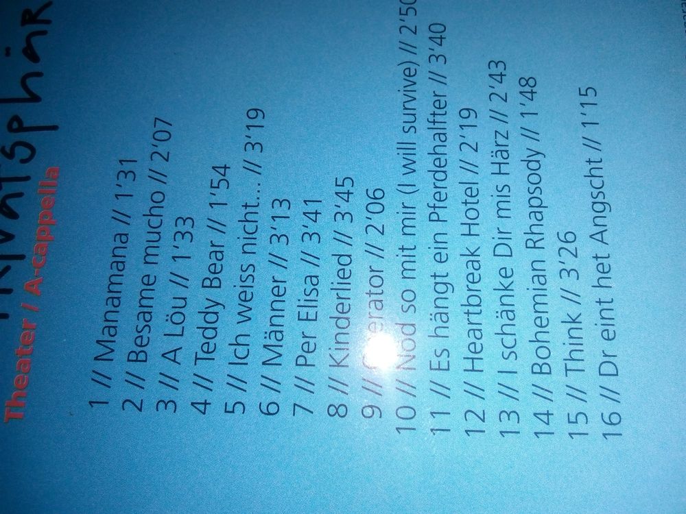 Zapzarap - Privatsphäre (Theater / A-Cappella) ©'2006 (Gebraucht) in St ...