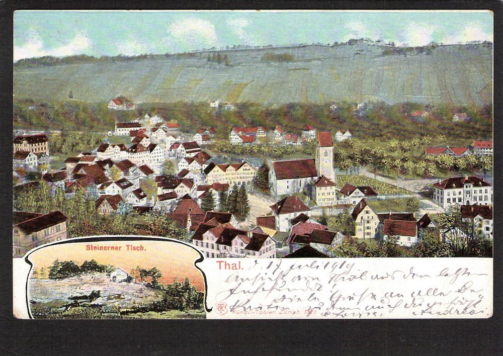 #Thal SG , Steinerner Tisch , gel. 1919 (Gebraucht) in Reichenburg für CHF 19 – mit Lieferung ...