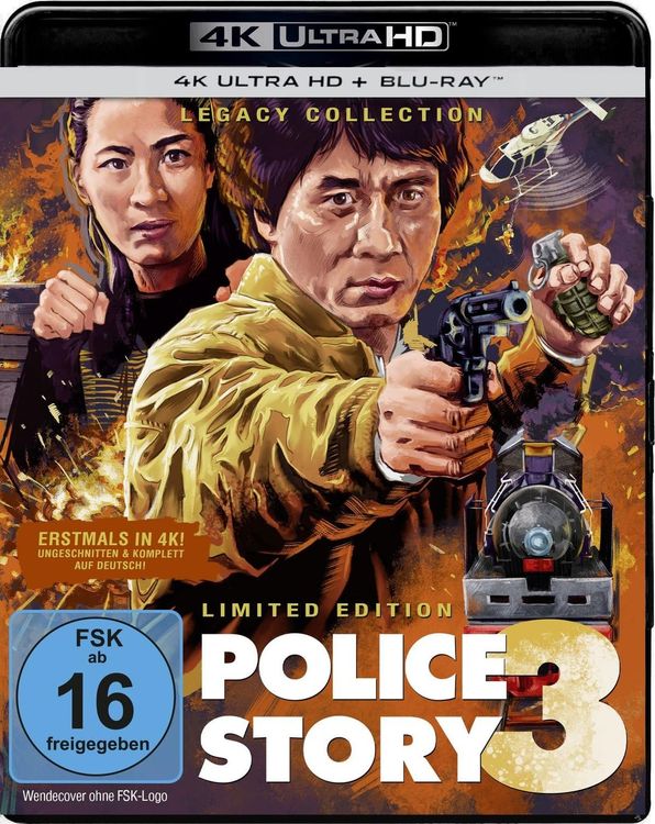 Police Story 3 - SUPERCOP (1992) 4K UHD+BD/Jackie Chan/Yeoh (Neu ...
