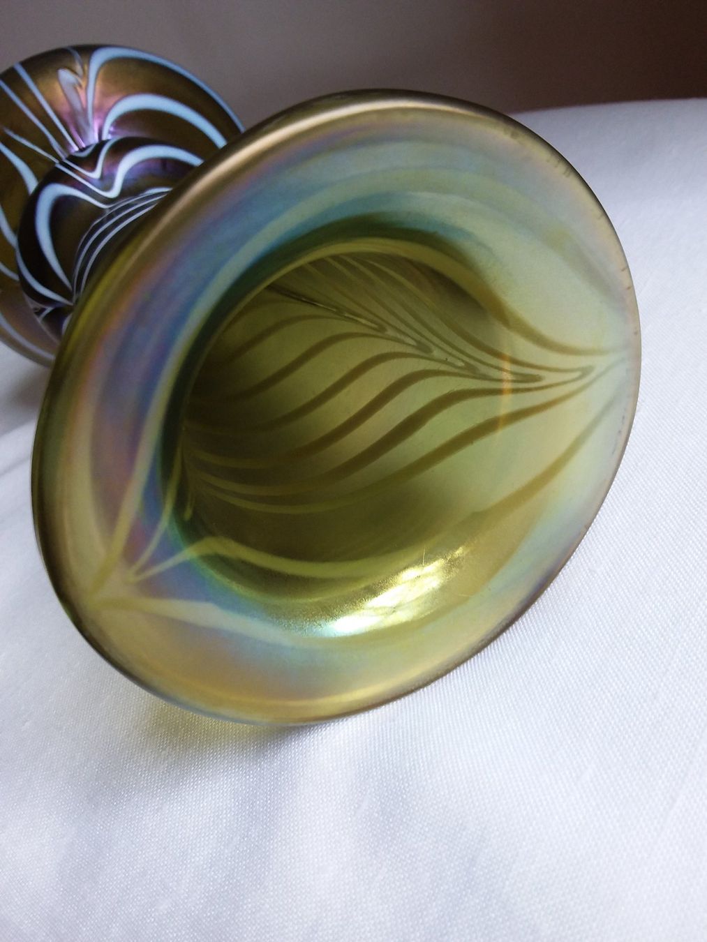 F.Von Poschinger Jugendstil Art Nouveau Glas Vase, ca 1900 (Gebraucht ...