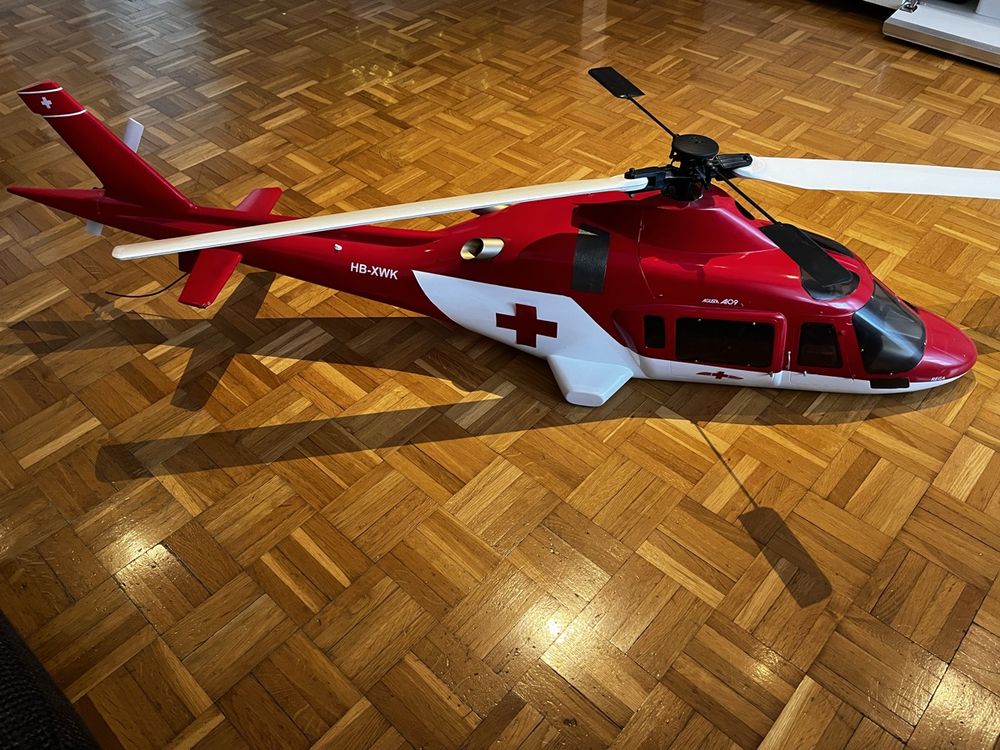 Rc Helicopter Agusta A109 REGA mit Graupner Mechanik Elektro (Gebraucht) in Greifensee für CHF ...