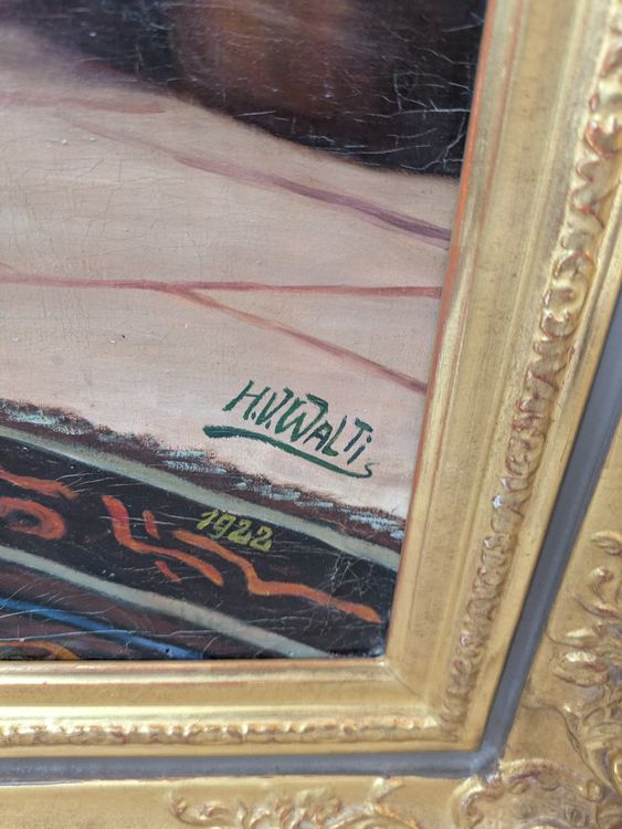 Original Ölgemälde des Malers H.V. Walti (1922) (Gebraucht) in Lohn SH ...